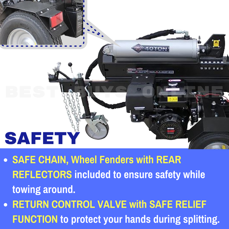 Log Splitter 40 Ton 13 HP - Genuine Millers Falls Black Diamond | eBay ...