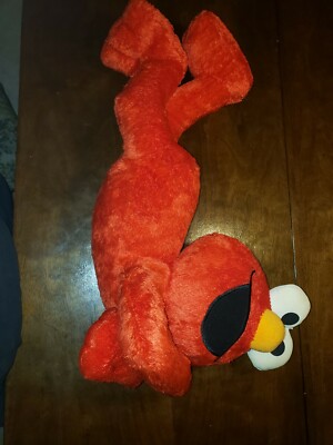 Stuffed Plush 23 inches Elmo Laying Down Position Sesame Street Free ...