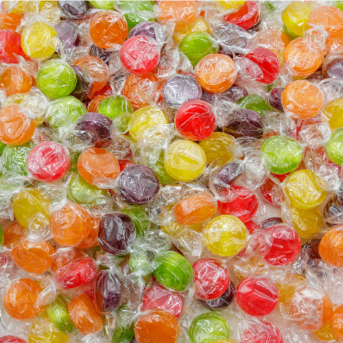 ASSORTED FRUIT Hard Candy Buttons 1 Lb – Bulk Candies, Individually ...