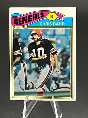 1977 Topps Football #311 Chris Bahr Cincinnati Bengals VG | eBay