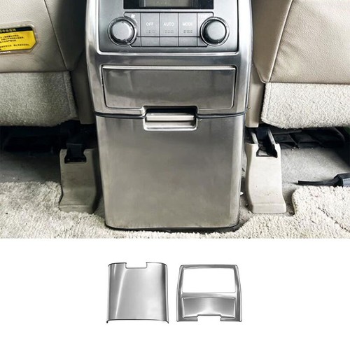 For Toyota Highlander 2008-13 Silver Steel Rear Air Outlet Vent Panel ...