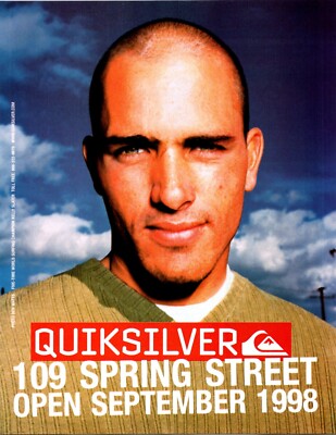 1990s • KELLY SLATER Quicksilver print ad • advertisement • 1998 • ADS ...