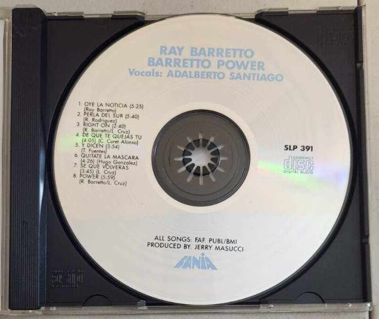 Ray Barreto - Power - CD RARE ORIGINAL FANIA SLP 391 Adalberto Santiago | eBay