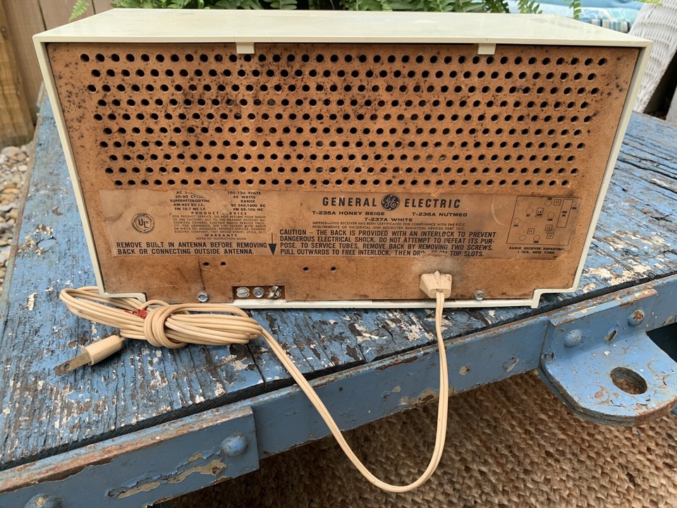 Vintage GE General Electric Tube Radio T-236A | eBay