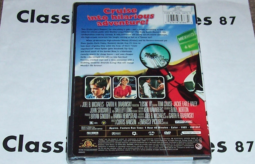 Losin It (DVD, 2001, Movie Time) Tom Cruise, Shelley Long NEW SEALED ...