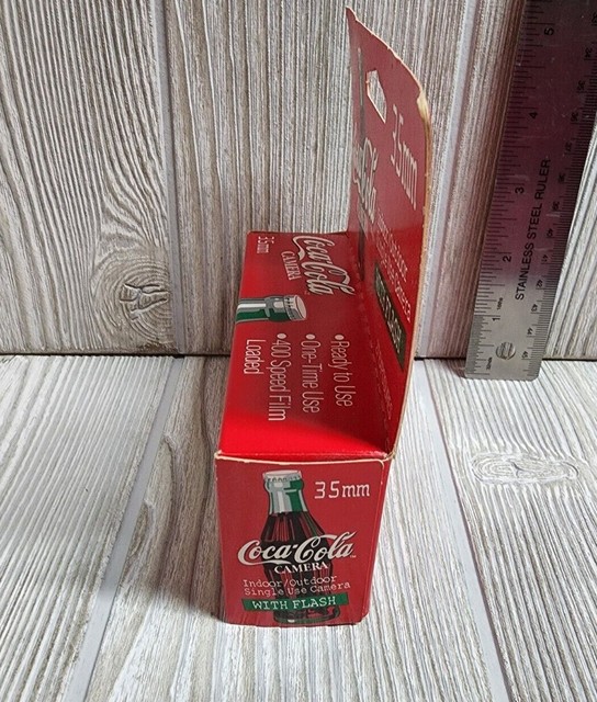 1998 Vintage Coca Cola Disposable Indoor/outdoor 35 Mm Camera With ...