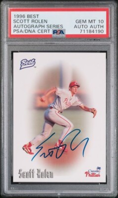 1996 Best Scott Rolen Autograph Series PSA 10 GEM Auto | eBay