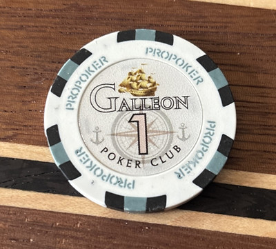 Pro poker Galleon Poker Club 1 Casino Poker Chip | eBay