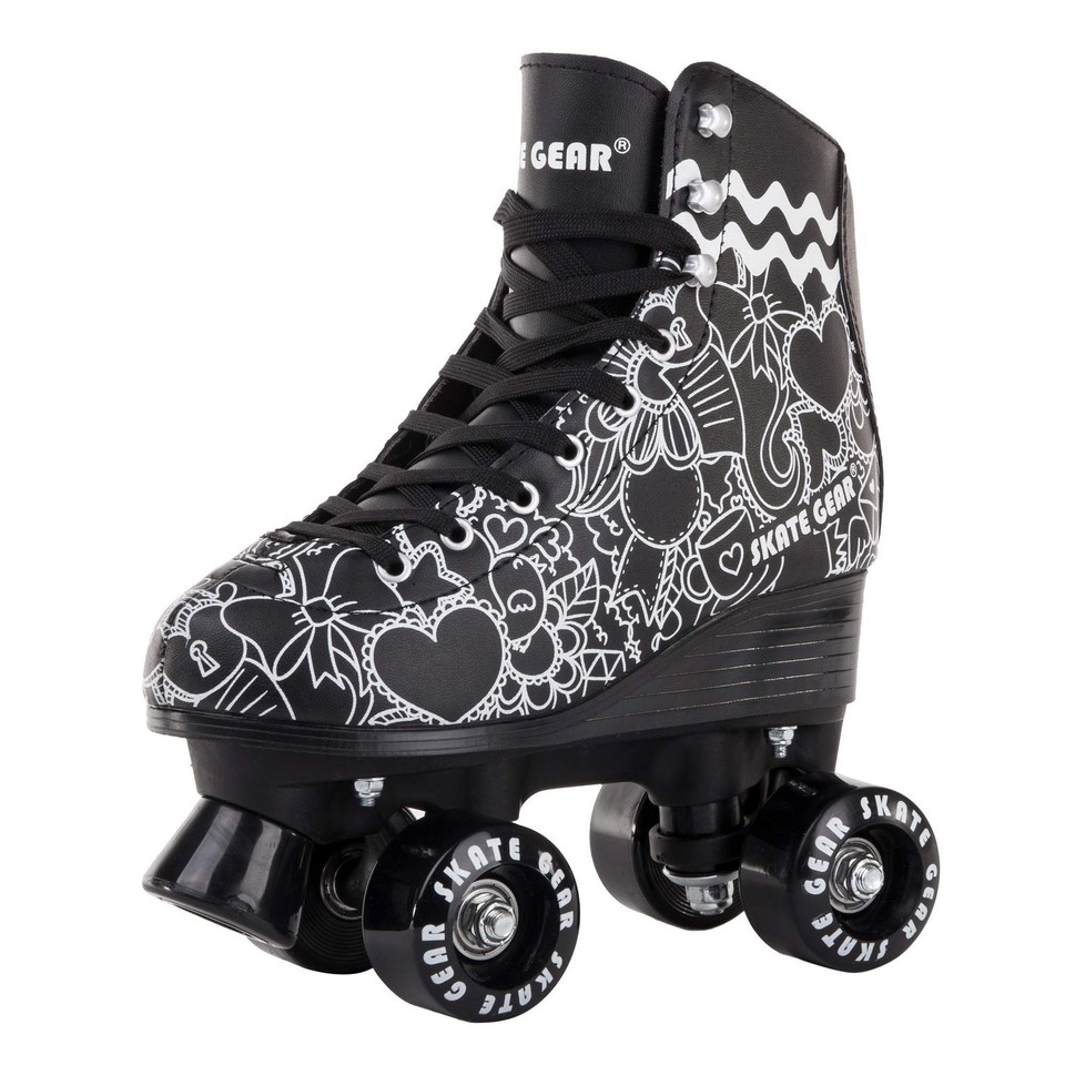 Retro Quad Roller Skates Skate Gear Vintage Classic Roller Skates ...