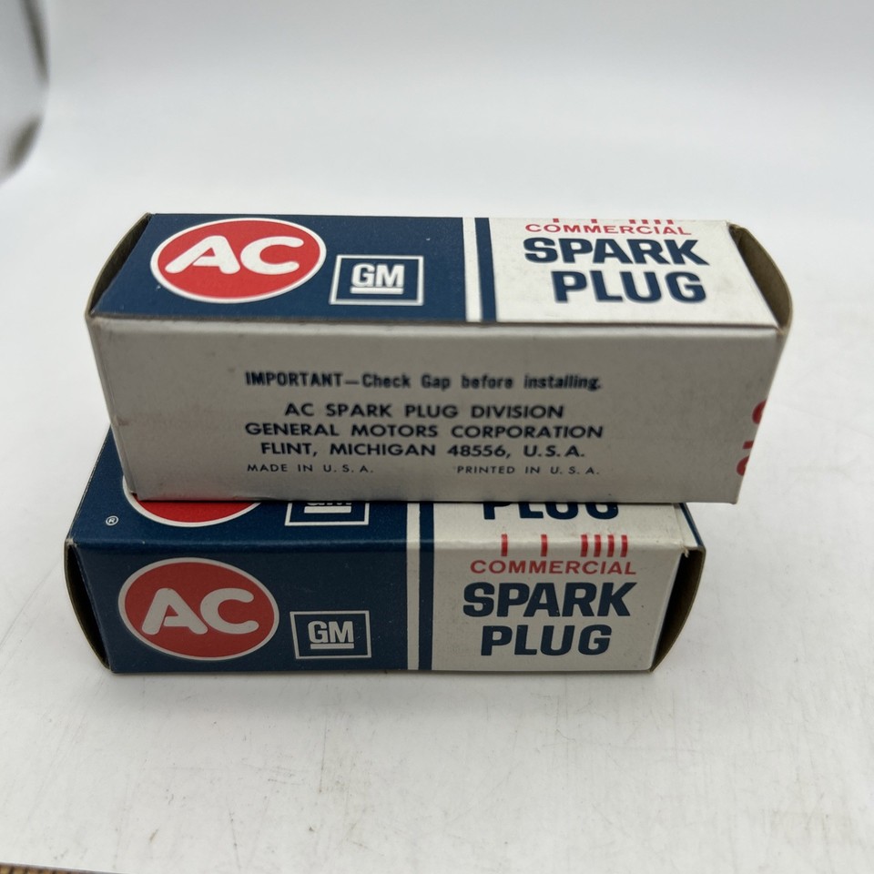 AC Delco GM C46 Commercial Spark Plugs Lot Of 3 Made In Flint, MI NOS ...