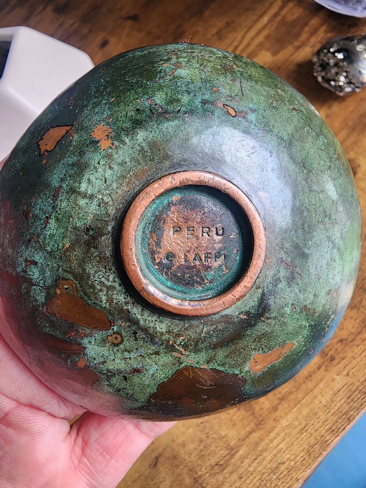 G Laffi Peru - Gino & Graziella - Sterling Silver Bird on Hammered Copper Bowl | eBay