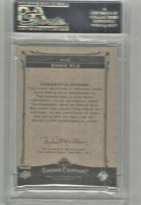 2013 Goodwin Champions Ernie Els Memorabilia PSA 9 | eBay