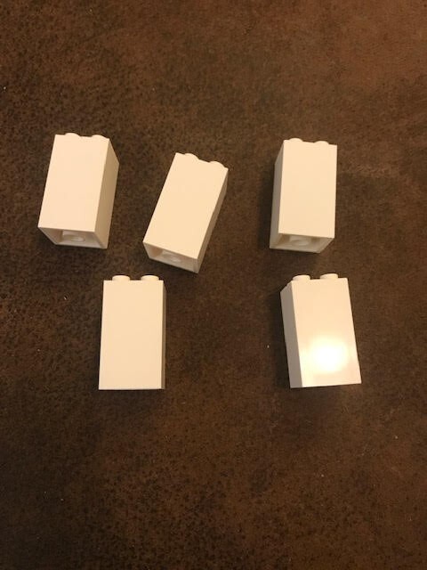 Lego 2x2x3 white square column x5 | eBay