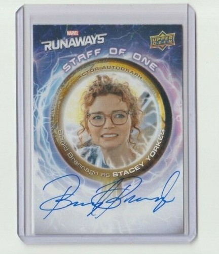 Marvel Runaways Autograph Trading Card Brigid Brannagh as Stacey Yorkes ...