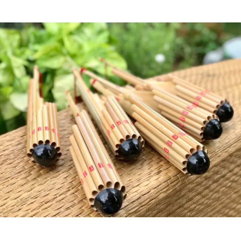 Wot Isan Thai Lao Musical Instrument Natural Wood Bamboo Flute Panpipe ...