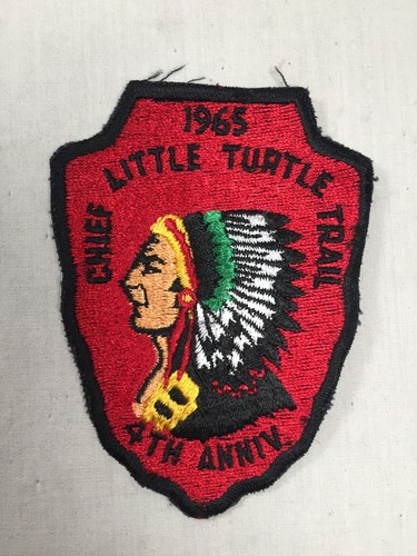 1965 Chief Little Turtle Trek Trail 4th anniversary worn BSA Trail ...