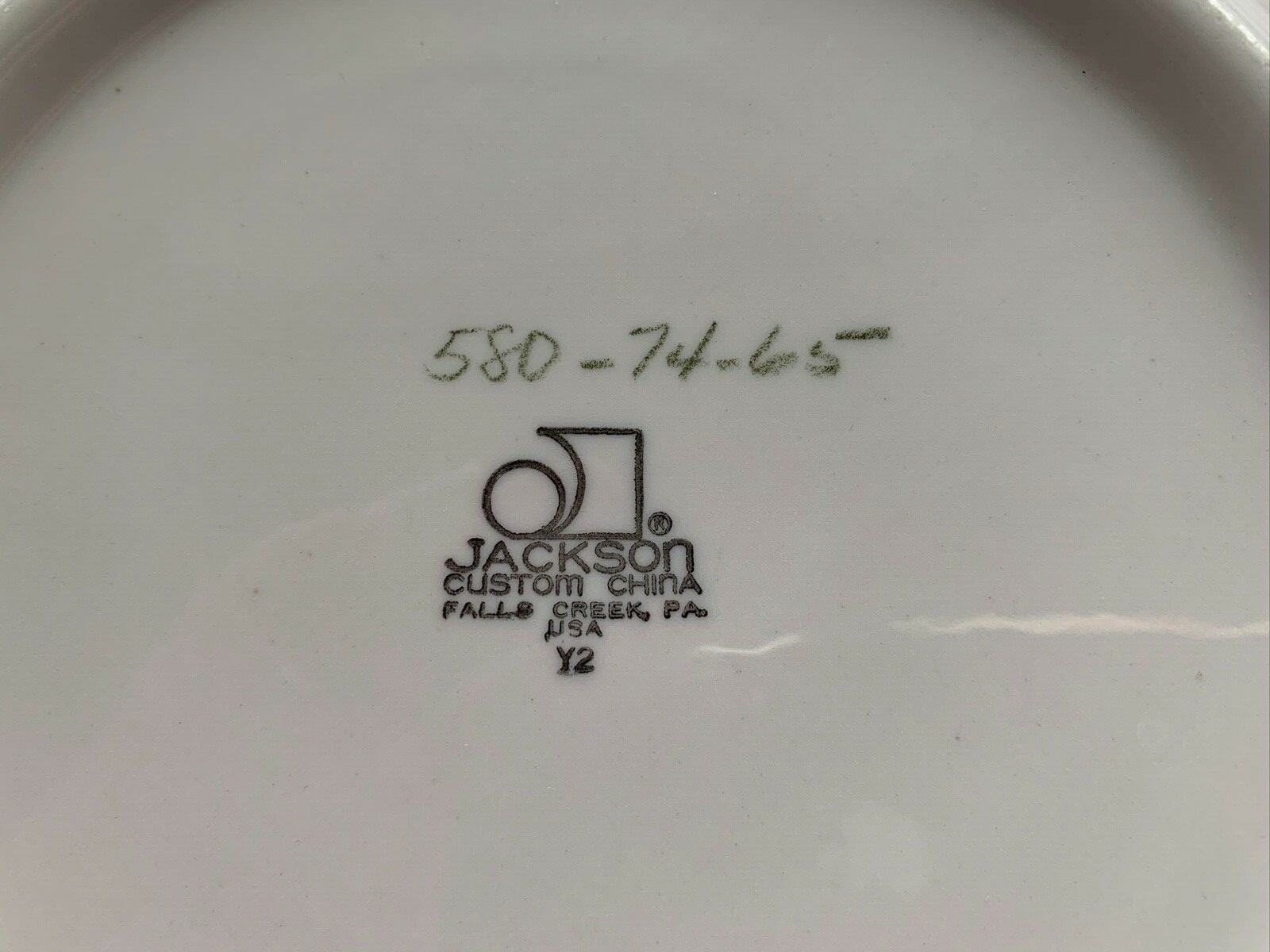 Jackson China Custom China Falls Creek, Pa Sample Dinner Plate | eBay