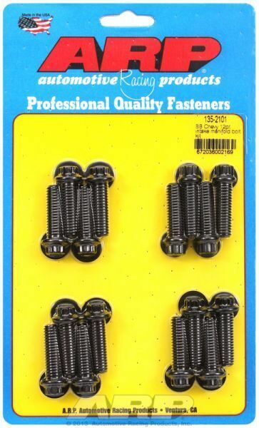 ARP Intake Manifold Bolt Kit 12-Point Head Black Oxide BB Chev 396 454 ...