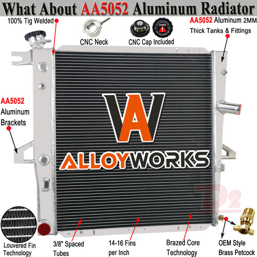 2173 4 Row Radiator For 1998-2011 Ford Ranger Explorer Mercury Mazda ...