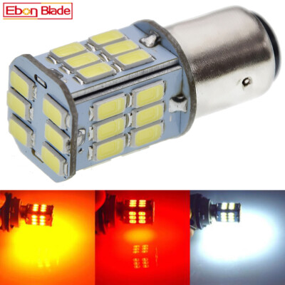 6V 6 Volt White Red Amber 5630 LED Bulb BAY15D 1157 Brake Stop Tail ...