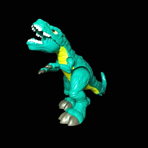 Fisher Price Imaginext Blue Green T-Rex Prehistoric Dinosaur Toy ...
