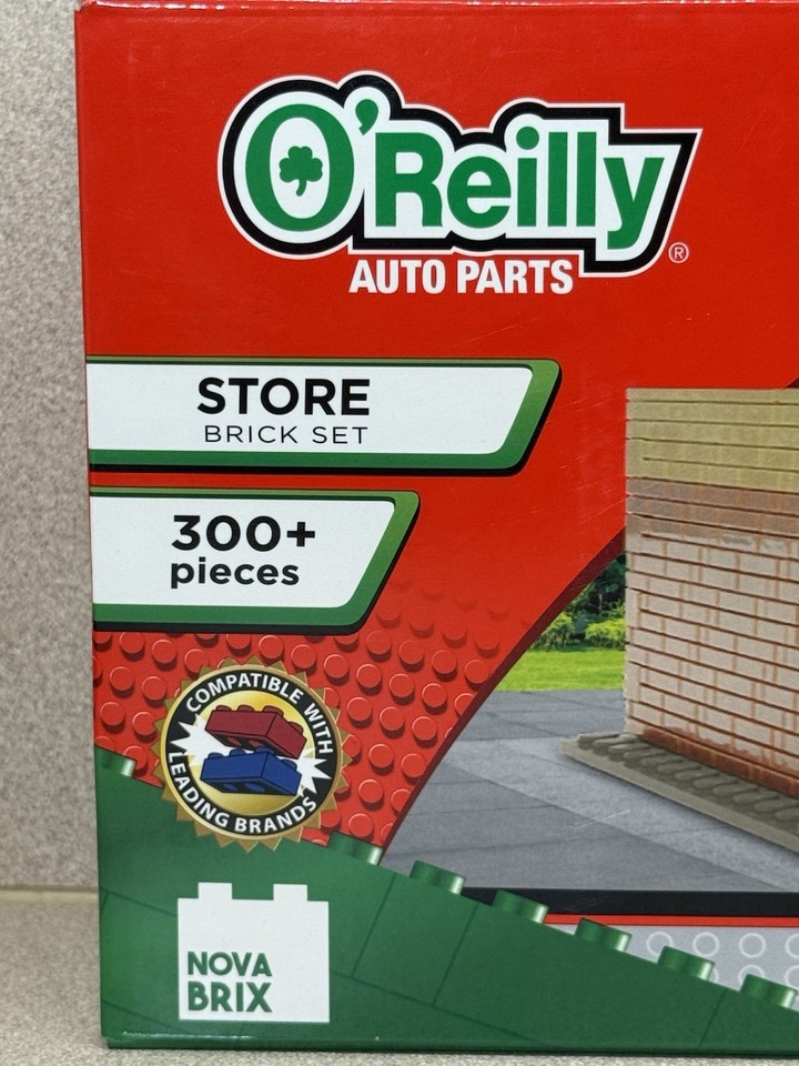 NEW O'Reilly Auto Parts Store Brick Set 300+ Pcs Nova Brix Legos ...
