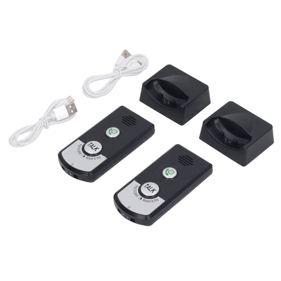 Wireless Intercom System Home Long Range Voice Intercom 2 Pcs Power ...