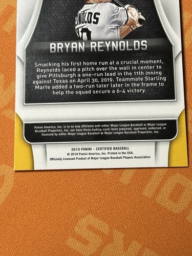 2019 Panini Chronicles - Certified Bryan Reynolds #33 Green (RC) | eBay