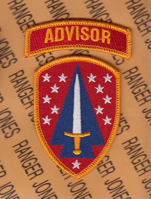 US Army 1st Security Force Assistant Brigade SFAB w/ Advisor tab patch ...