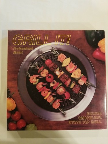 Indoor Smokeless Stove Top Grill Professional Model NEW OPEN BOX 1998 ...