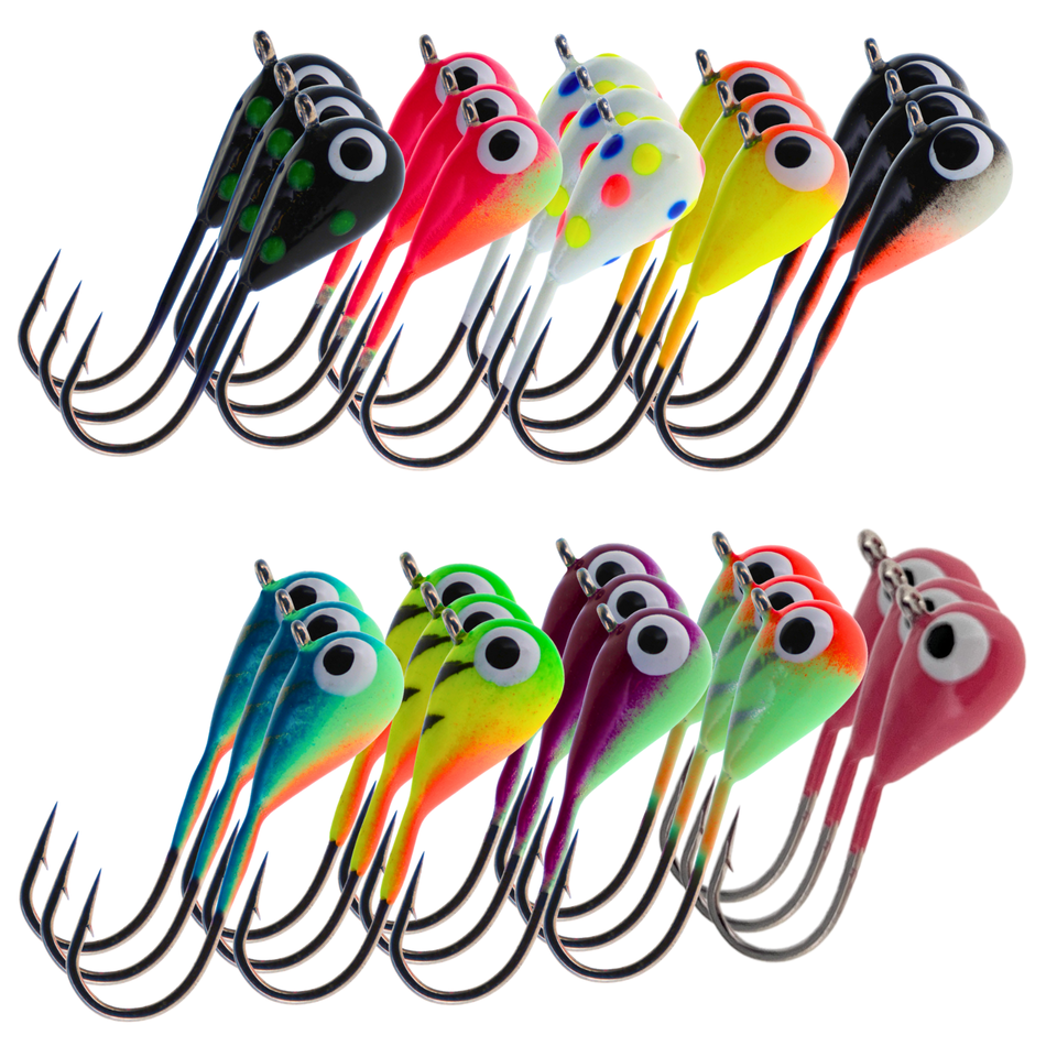Reaction Tackle TUNGSTEN ICE FISHING Jigs- panfish/crappie/bluegill | eBay