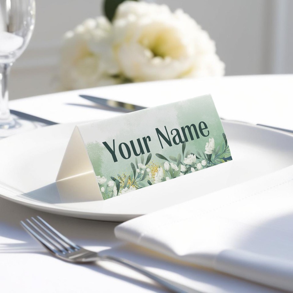 Personalised Place Cards, Table Name Cards for Weddings, Place Table ...
