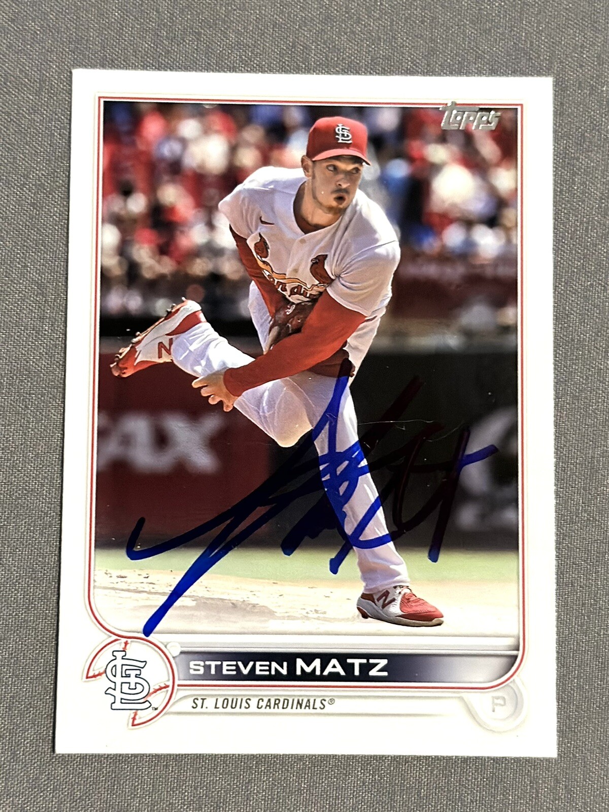 Steven Matz Signed 2022 Topps Update Series Autographed Card #US209 ...