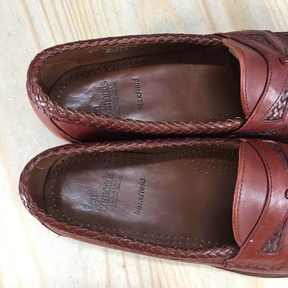 Allen Edmonds Shoes Mens 9 D Maxfield Loafers Brown Tasseled Casual ...