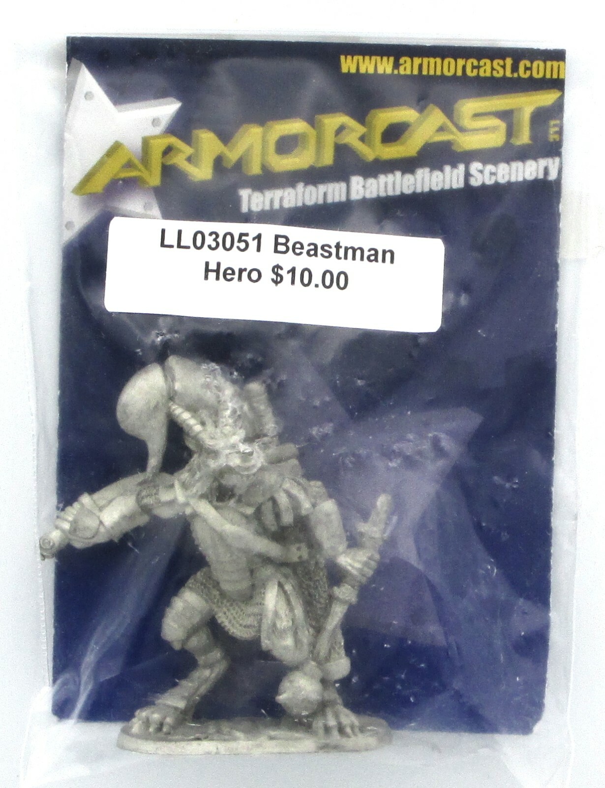 Armorcast LL03051 Beastman Hero (Lance & Laser Fantasy) Broo Champion ...