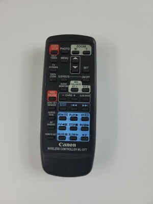 Canon WL-D77 Remote Control for Mini DV Camcorder Black Remote | eBay