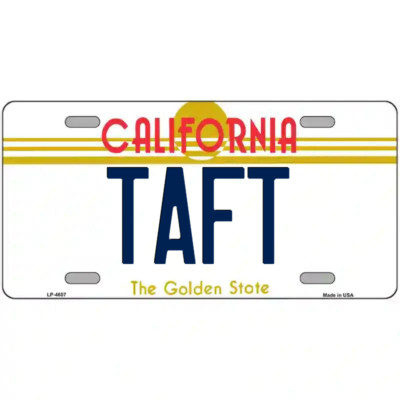 Taft California Metal Sign | eBay