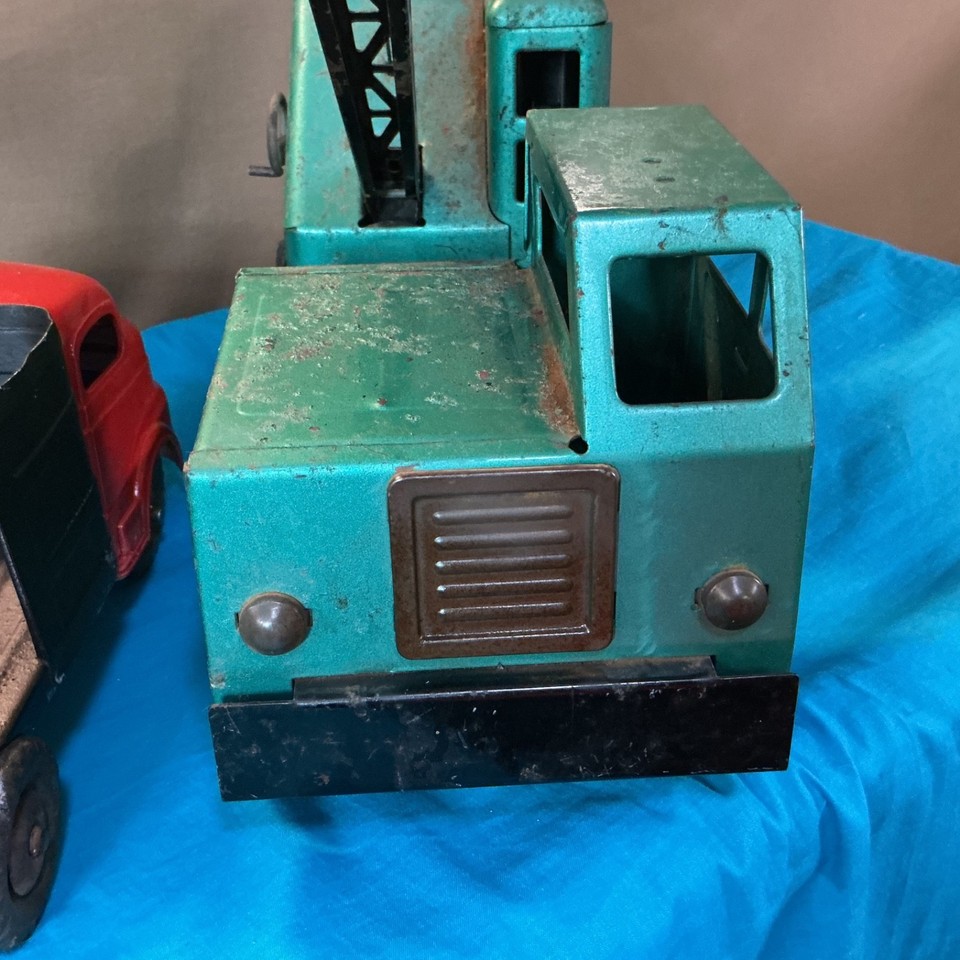 Marx Lumar Contractors Mobile Boom Crane Pressed Steel 16" | eBay
