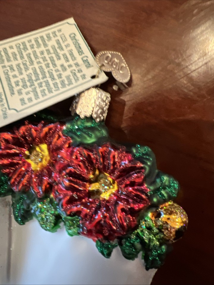 Old World Christmas~ Christmas Carol (Jingle Bells) Glass Ornament New ...