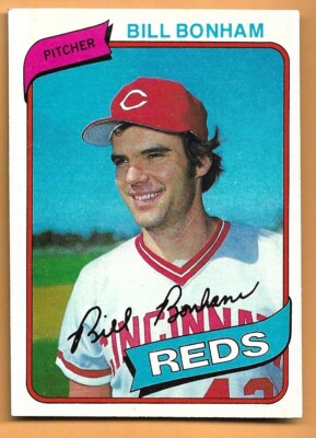 BILL BONHAM 1980 Topps Baseball Card #47 CINCINNATI REDS Free Shipping ...