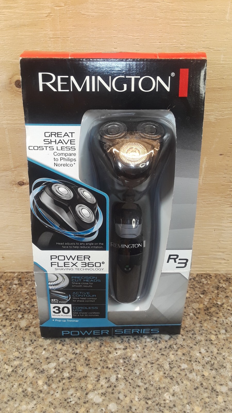 Remington+R3+Power+Series+Powerflex+360+Rotary+Shaver+Silver+Black for ...