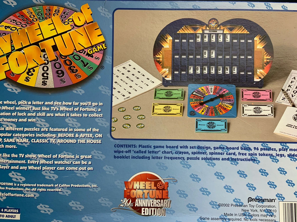 Deluxe Wheel Of Fortune Board Game