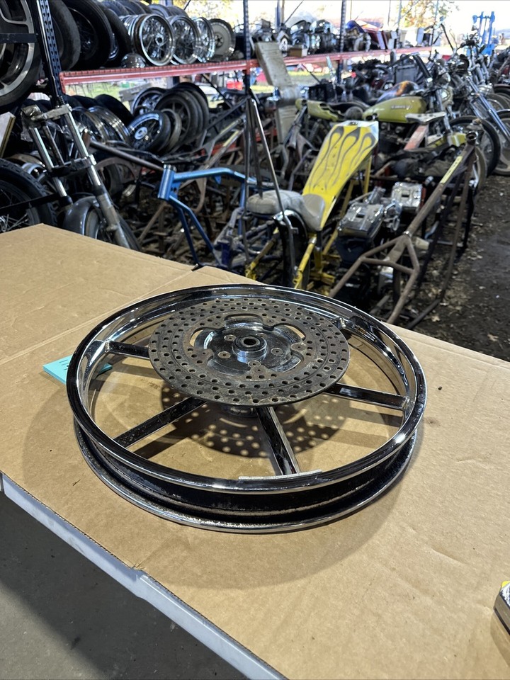 Harley Chopper Ironhead Shovelhead Fx Invader Mag Wheel 6 Spoke 19 ...