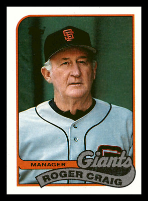 1989 Topps Roger Craig Manager #744 NM-MINT San Francisco Giants | eBay