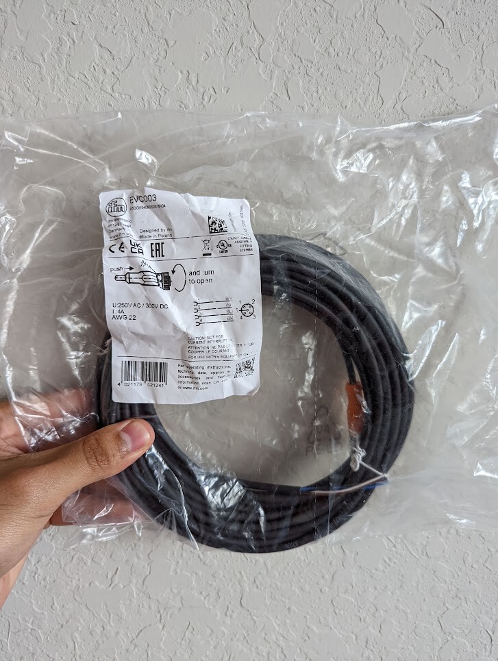 ifm Ecomat 400 EVC003 Female Straight CORDSET for sale online | eBay