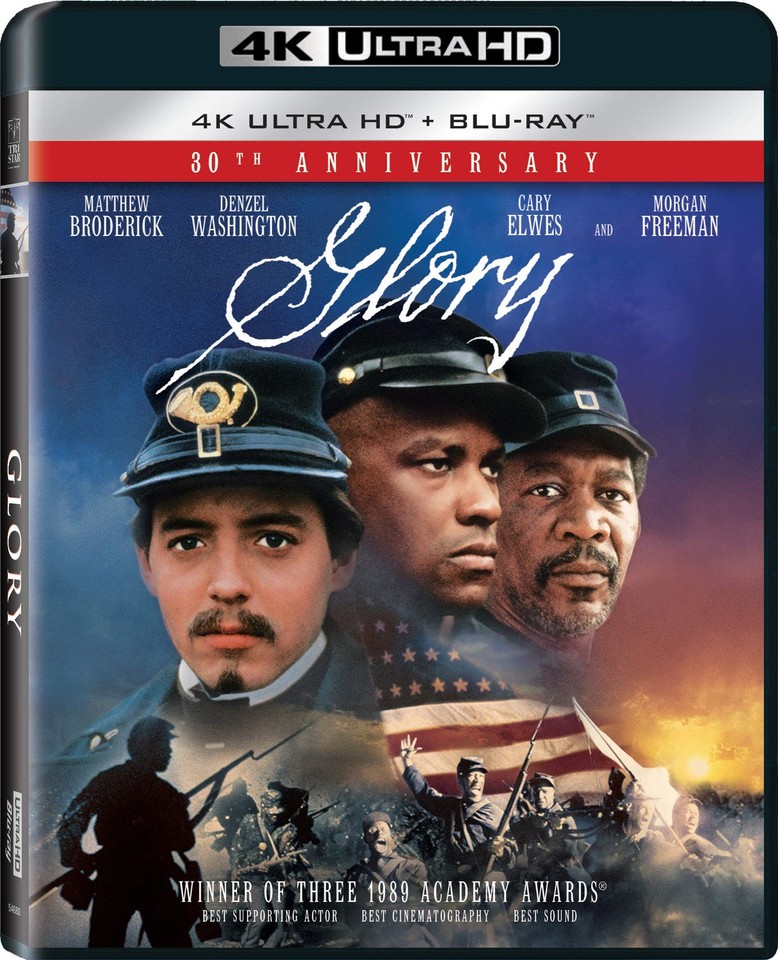 Glory (4K UHD Blu-ray) Matthew Broderick Denzel Washington Cary Elwes ...