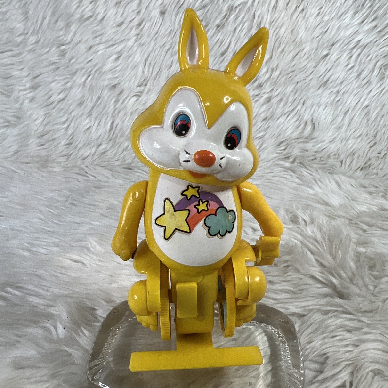 Vintage Yellow unicycle, Bunny Wind Up Toy Working Hong Kong | eBay
