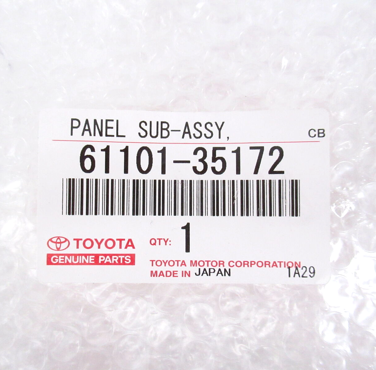 Genuine OEM Toyota 61101-35172 Passenger Upper Fender Panel 07-11 FJ ...
