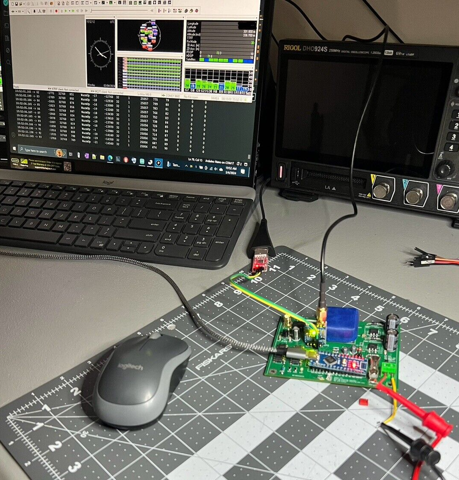 GPSDO Board: Arduino Based, Neo-M8N Controlled, CTI OSC5A2B02 75x100mm ...