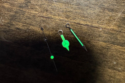 Genuine Rolex 16800/14060/16610 Submariner Handset, W/G, Luminova Blue ...